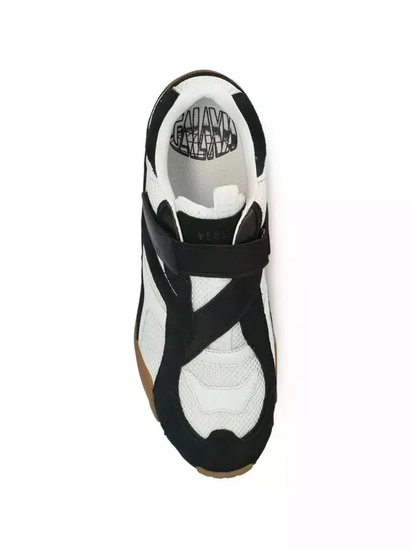 Versace Panelled Sneakers - White
