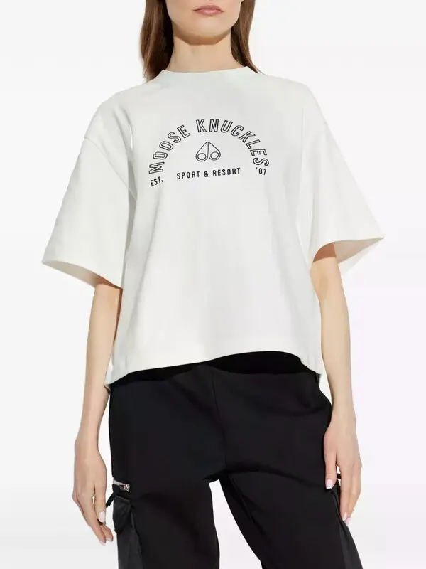 Moose Knuckles Logo-print T-shirt - White