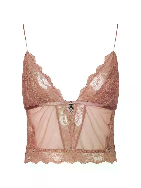 Patrizia Pepe Lace Detail Camisole - Pink