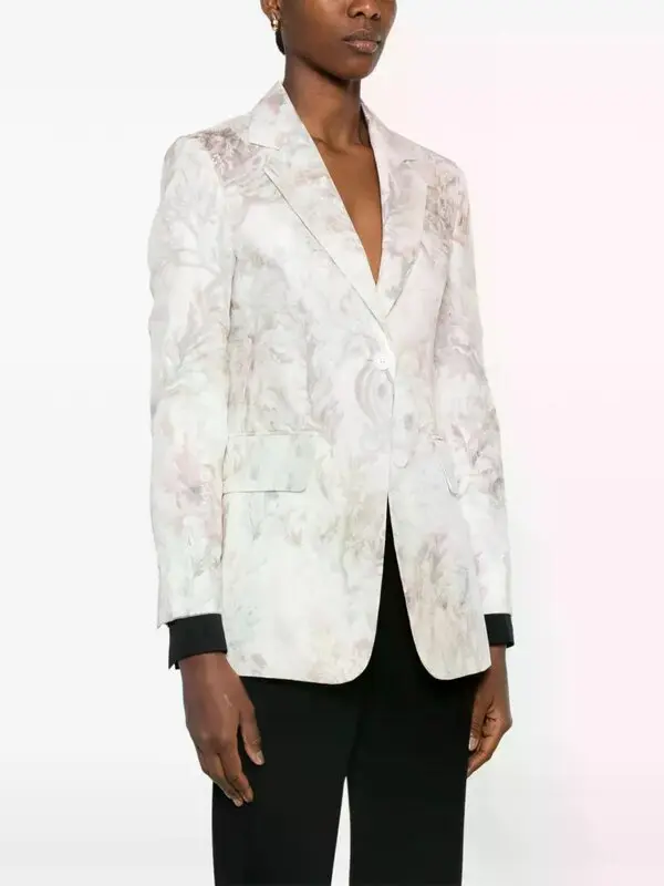 Max Mara Floral Print Blazer