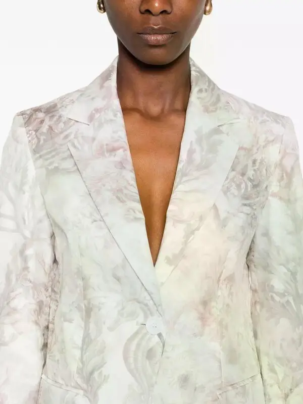 Max Mara Floral Print Blazer