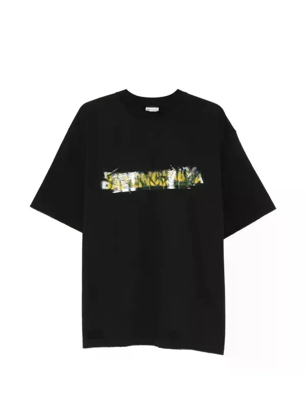 Balenciaga Distressed Graphic T-shirt