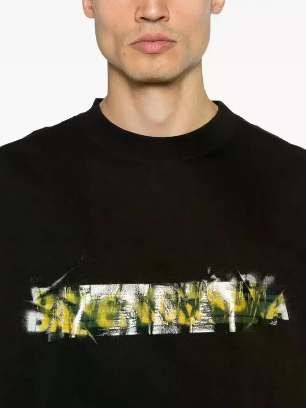 Balenciaga Distressed Graphic T-shirt