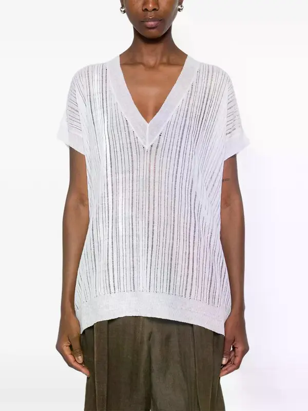 UMA WANG V-neck Knitted Top