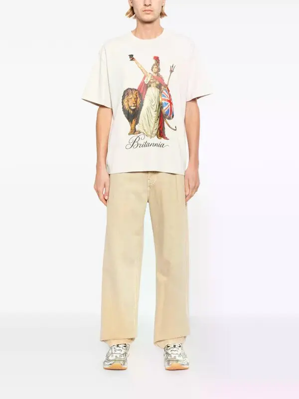 MELT Graphic-print T-shirt - Neutrals