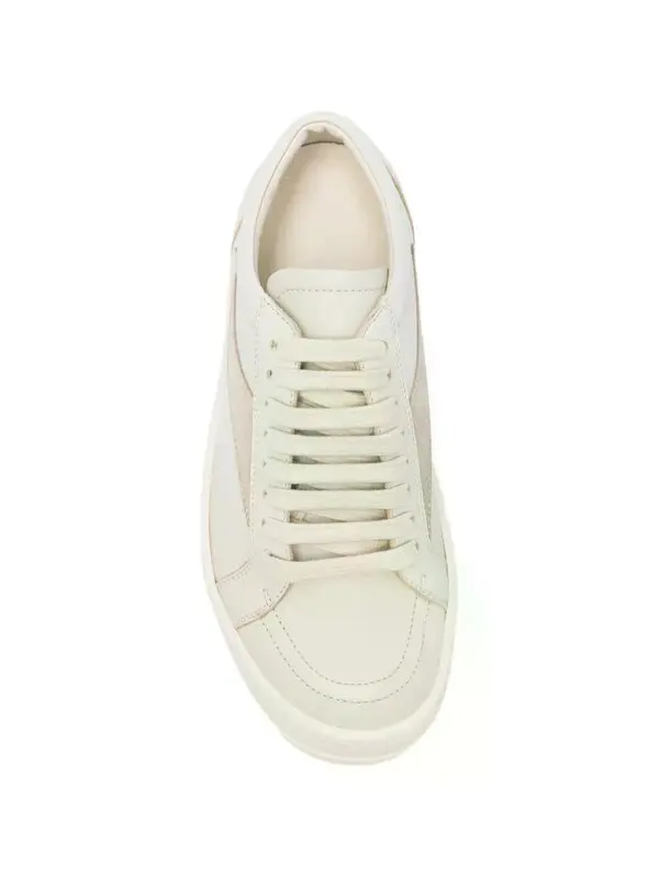Rick Owens Panelled Leather Sneakers - Neutrals