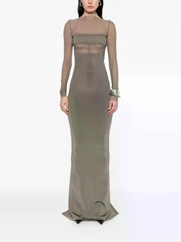 Rick Owens Dirt Coda Maxi Skirt - Grey