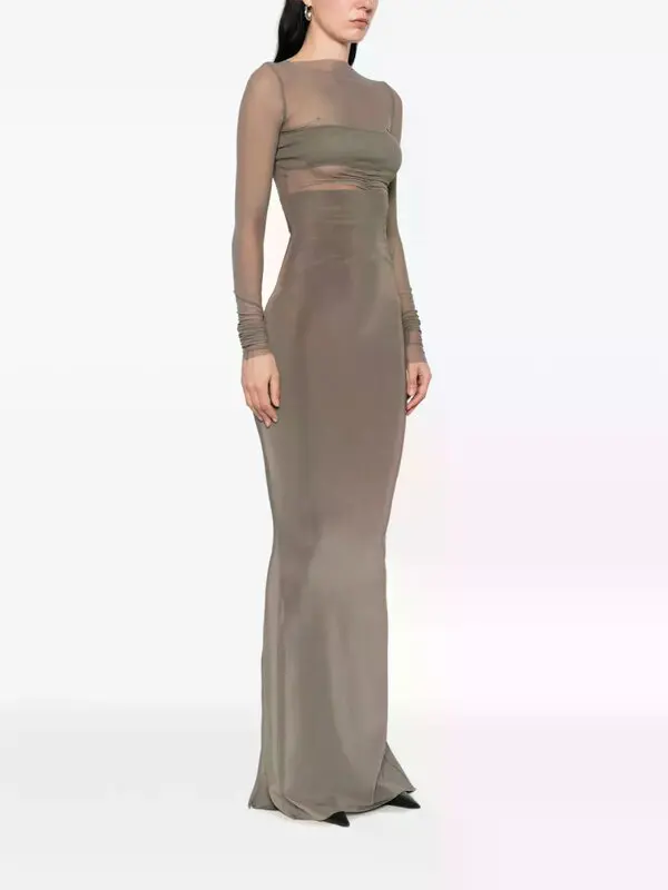 Rick Owens Dirt Coda Maxi Skirt - Grey