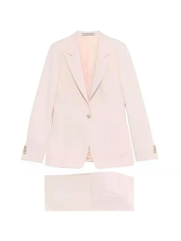 Tagliatore Parigi Single-breasted Notched-lapel Suit - Pink