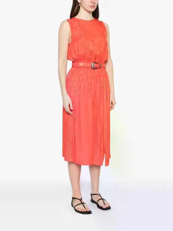 Pinko Belted Midi Dress