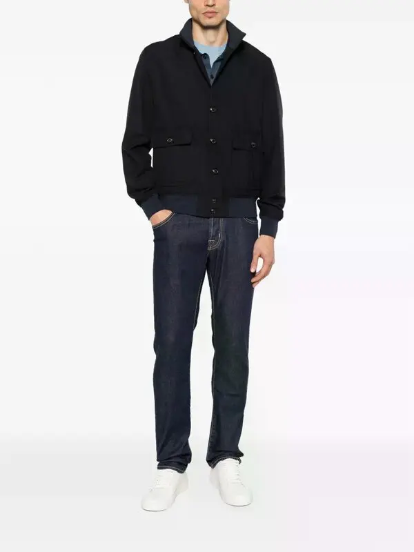 Jacob Cohen Nick Stitching Five-pocket Jeans - Blue