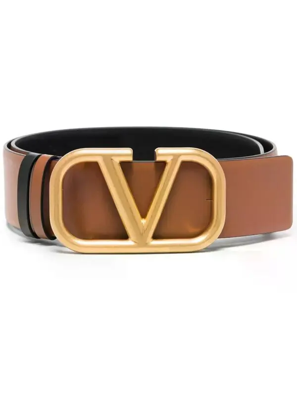 Valentino Garavani Leather Belt - Brown