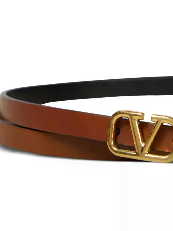 Valentino Garavani Vlogo Reversible Belt - Brown
