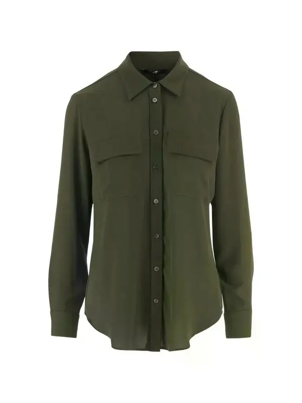 F.IT Flap-pocket Button Shirt - Green