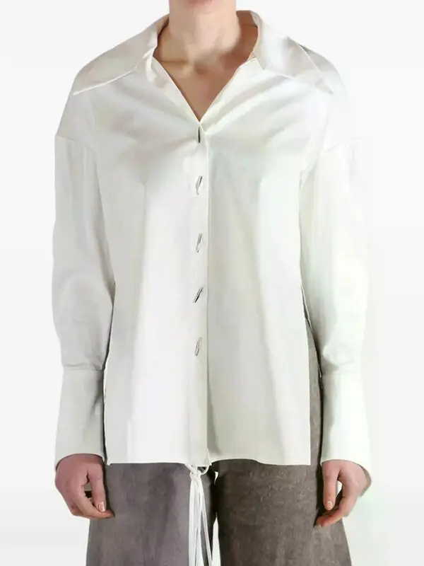 GRACE LING Oversized-fit Wrap Shirt
