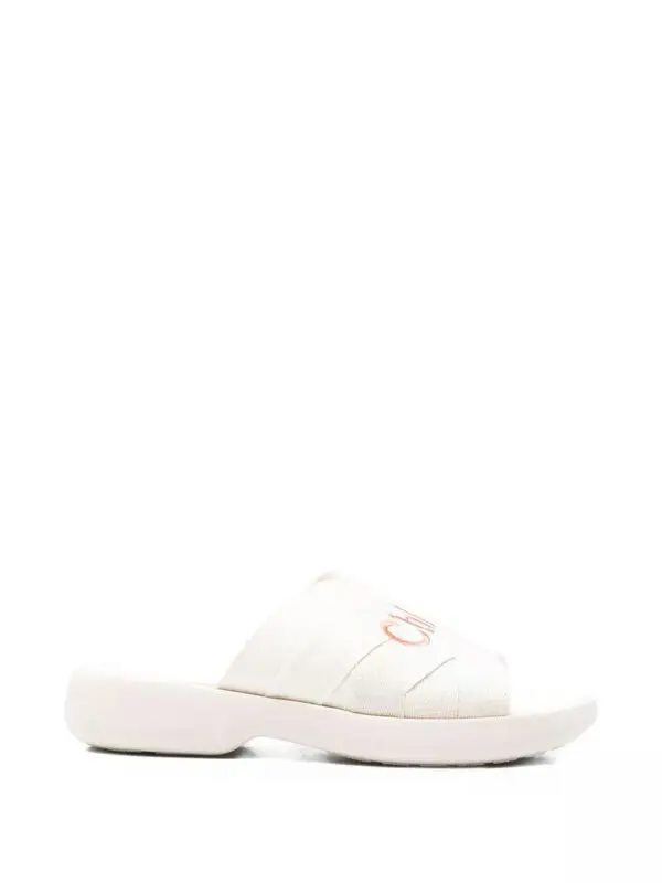 Chloé Open-toe Flat Sandals - Neutrals