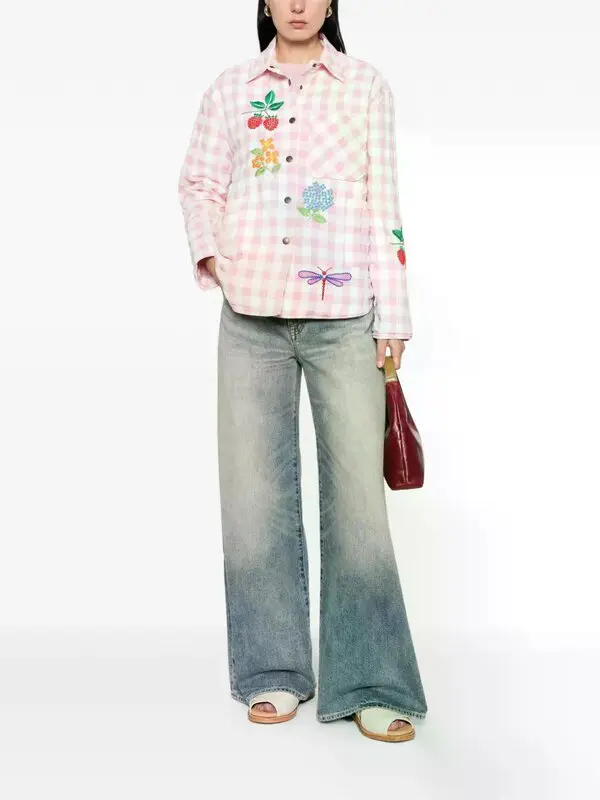 SUSANNA BLU Crisantemo Gingham Jacket