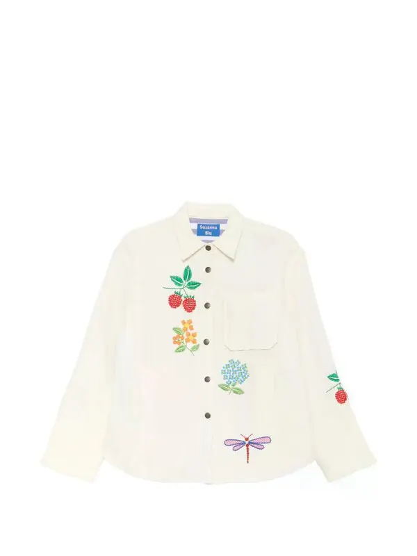 SUSANNA BLU Crisantemo Button Jacket