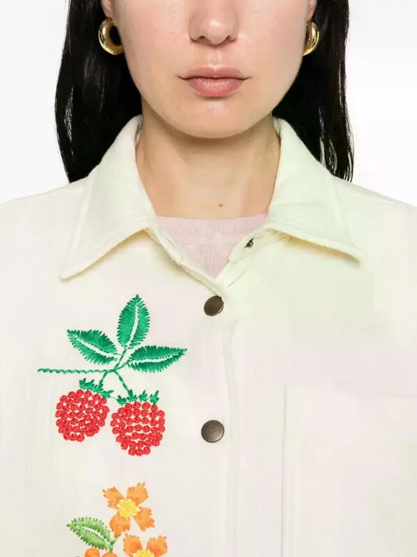 SUSANNA BLU Crisantemo Button Jacket