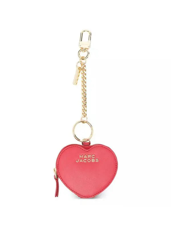 Marc Jacobs Heart Zip Keyring - Red