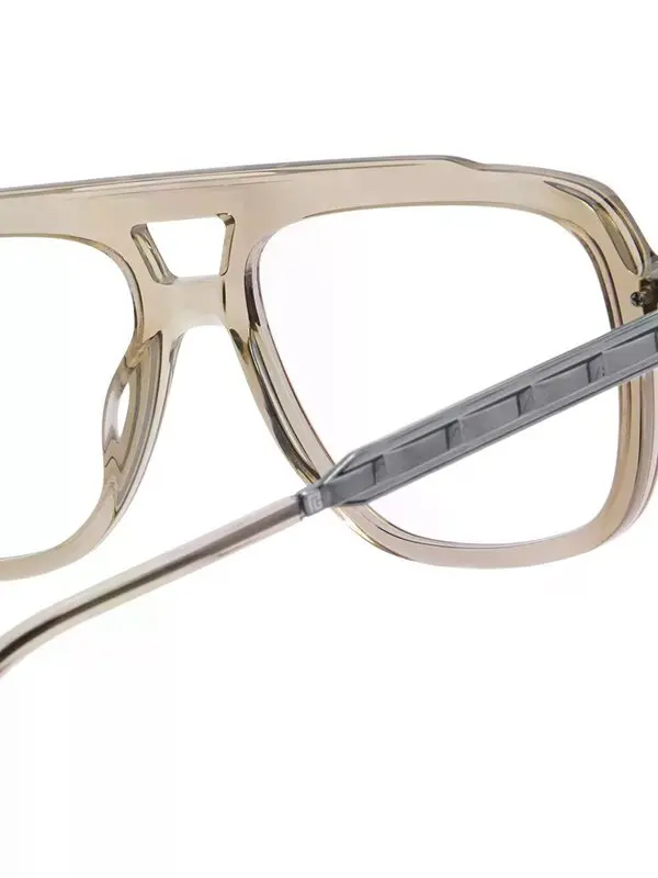 Balmain Square Frame Glasses - Grey