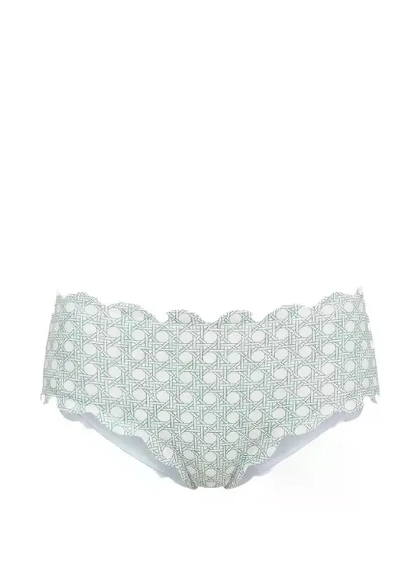 Marysia Scalloped Bikini Bottom - White