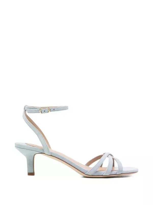 Ralph Lauren Heeled Suede Sandals - Blue