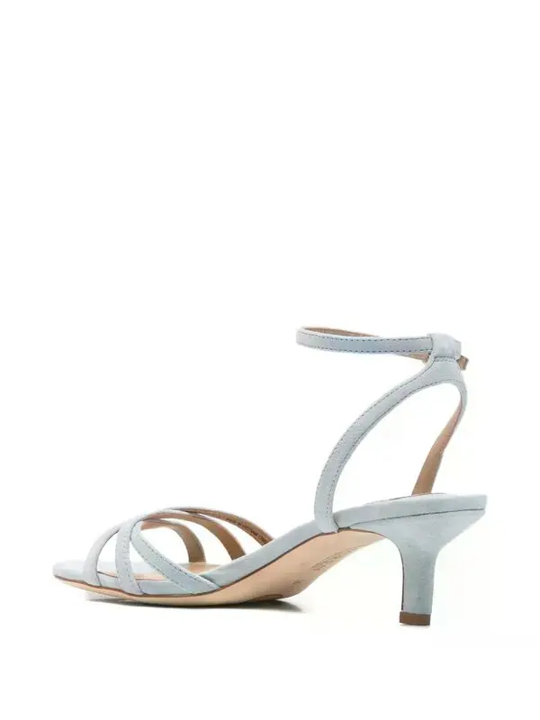 Ralph Lauren Heeled Suede Sandals - Blue