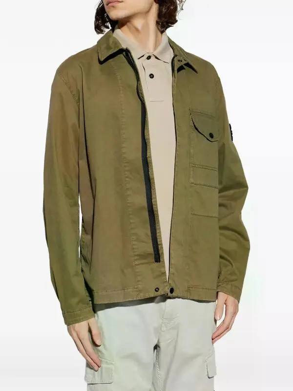 Stone Island Buttoned Cotton Shirt - White