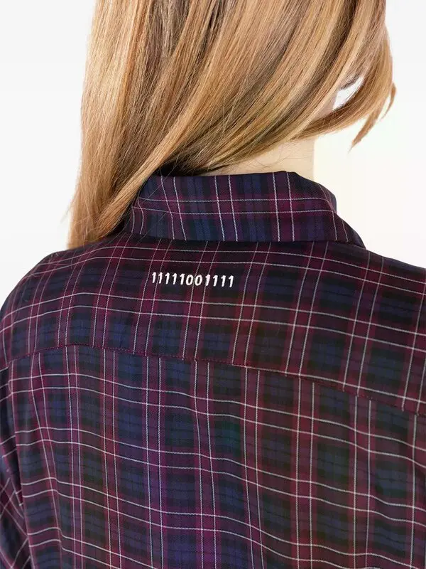 SOCIETE ANONYME Checked Tie Waist Midi Dress