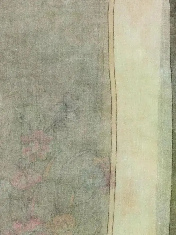 Faliero Sarti Floral Embroidered Scarf