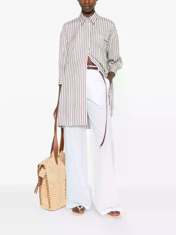 Brunello Cucinelli Striped Pocket Shirt