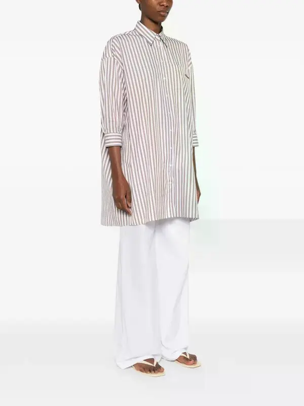 Brunello Cucinelli Striped Pocket Shirt