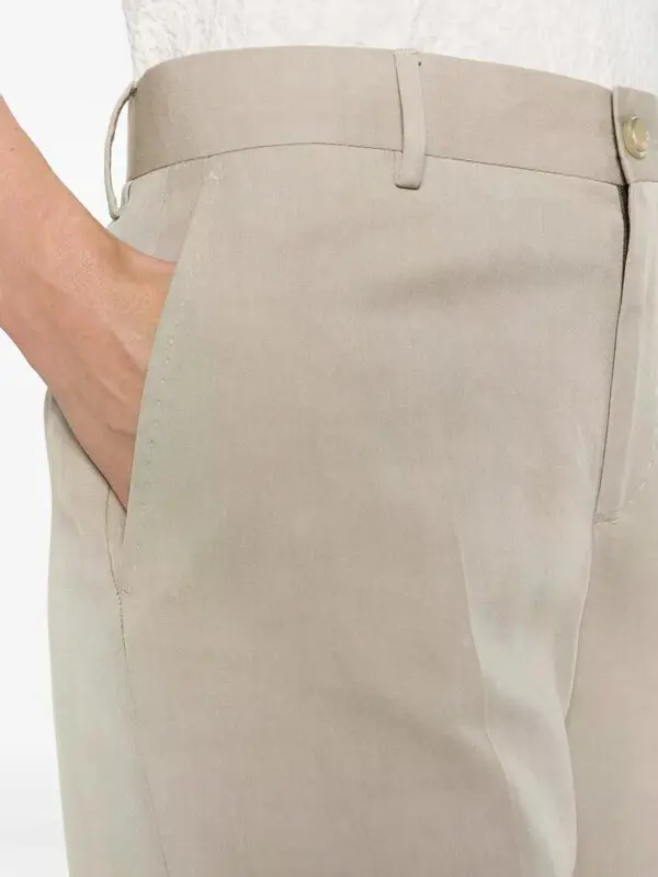L.B.M. 1911 Cuffed Palazzo Pants - Neutrals