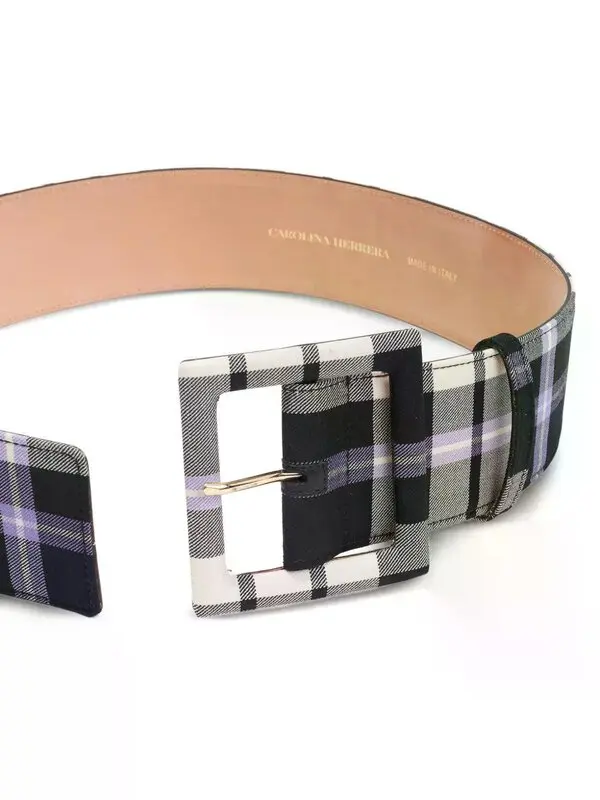 Carolina Herrera Plaid Belt