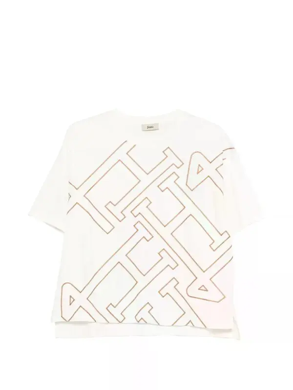 Herno Graphic T-shirt - Neutrals