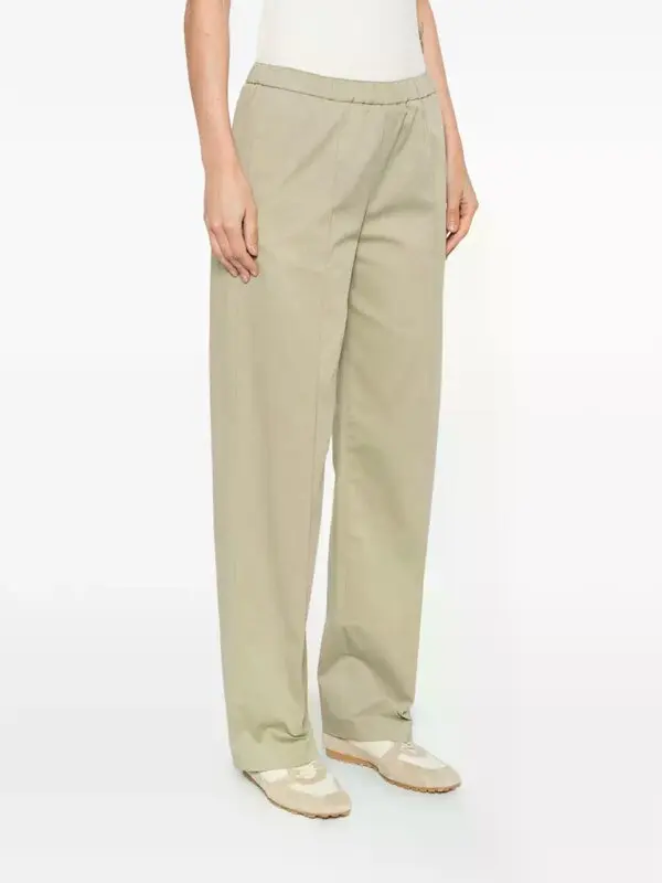 Fabiana Filippi Elasticated Straight Leg Trousers - Green