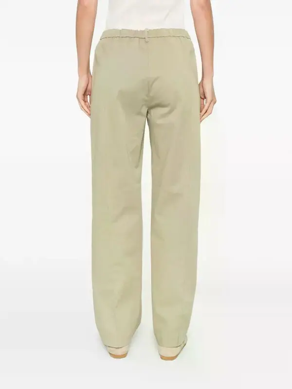 Fabiana Filippi Elasticated Straight Leg Trousers - Green