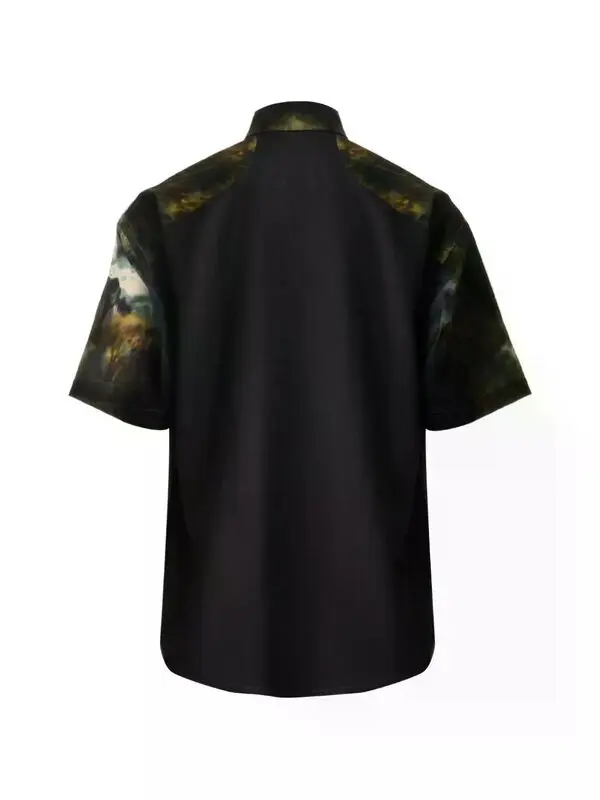AND WANDER Pocket Print Shirt - Black
