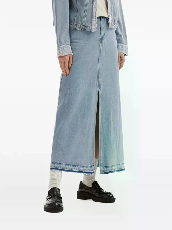 B+AB Frayed Slit Skirt