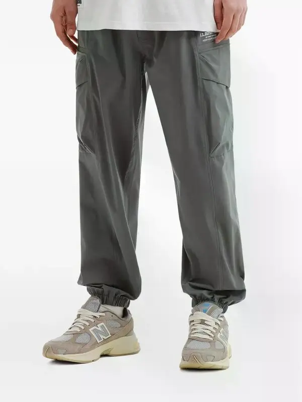 FINGERCROXX Cargo-pockets Track Pants - Grey