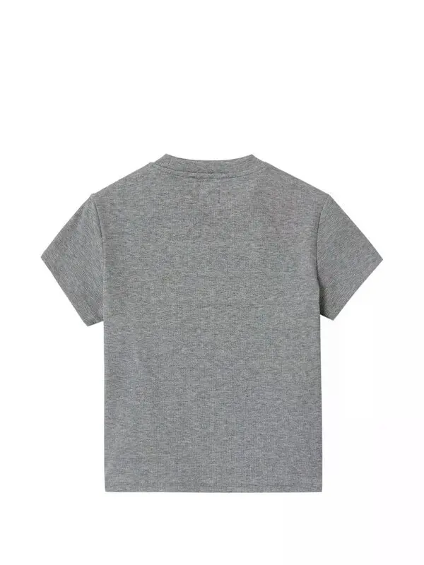 B+AB Ribbon-detail T-shirt - Grey