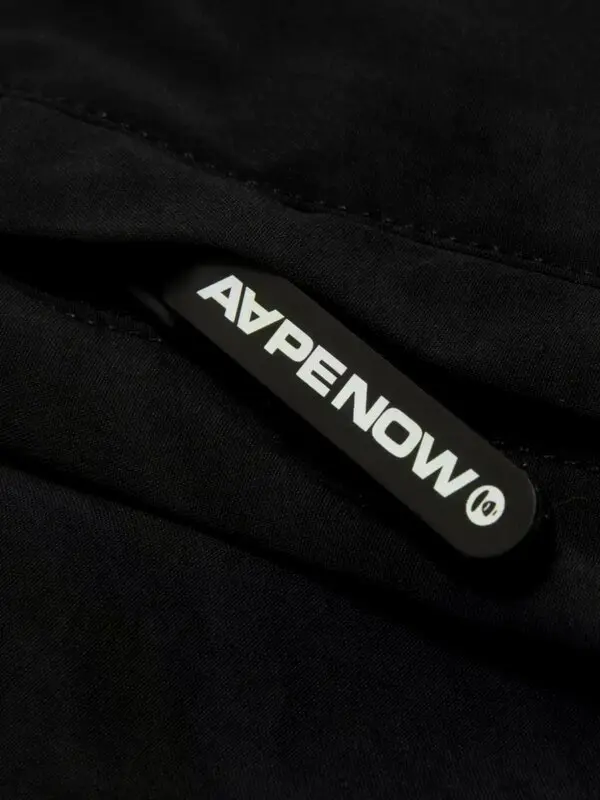 AAPE BY *A BATHING APE Logo-detail Shorts - Black