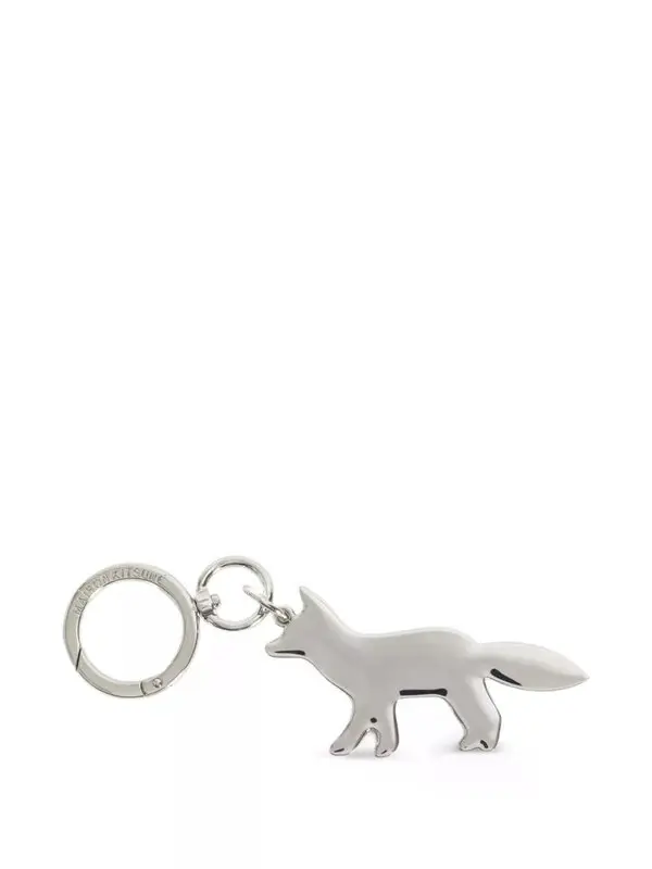 Maison Kitsuné Profile Fox Keyring - Silver