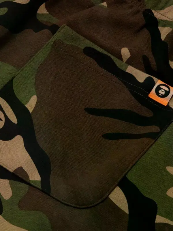 AAPE BY *A BATHING APE Camouflage-pattern Shorts - Neutrals