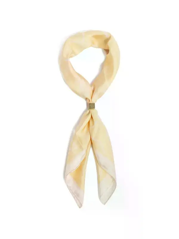 Maison Kitsuné Parisian Map Silk Scarf - Yellow
