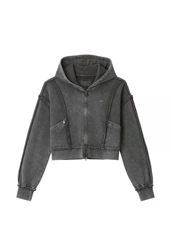 MUSIUM DIV. Zip Hooded Knitwear