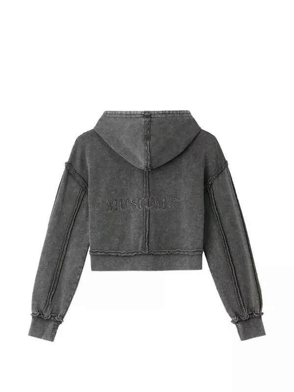MUSIUM DIV. Zip Hooded Knitwear
