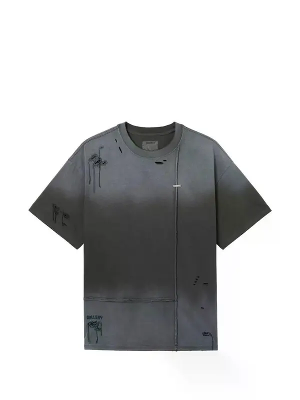 MUSIUM DIV. Distressed Patchwork T-shirt