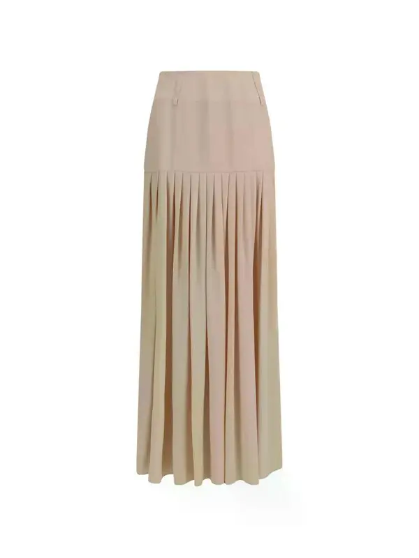 CRIDA MILANO Pleated Long Skirt
